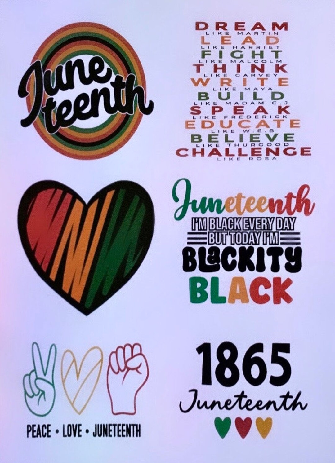JUNETEENTH Stickers - Etsy