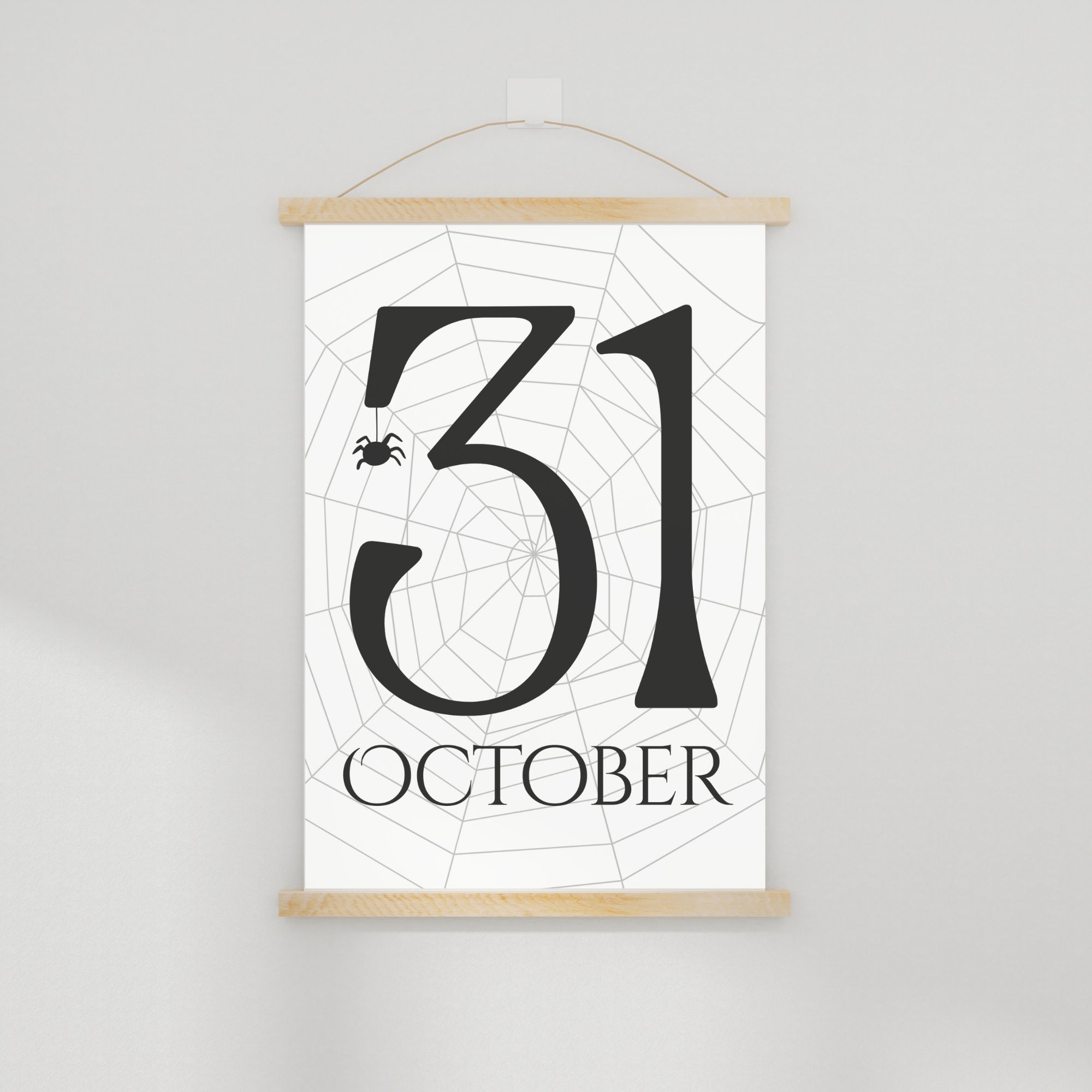 October 31 Printable Halloween Wall Decor Digital Download - Etsy