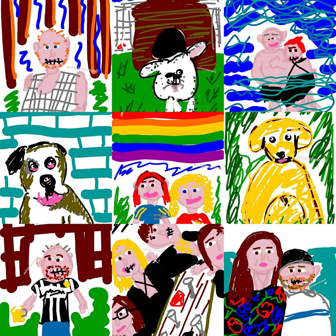 Awful Drawings - Etsy