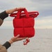 MINI PILLOW PUFFER Essential Bag in Red; Tote Bag - Etsy