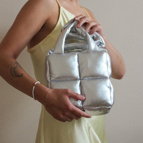 MINI PILLOW PUFFER Essential Bag in Red Tote Bag Neon - Etsy