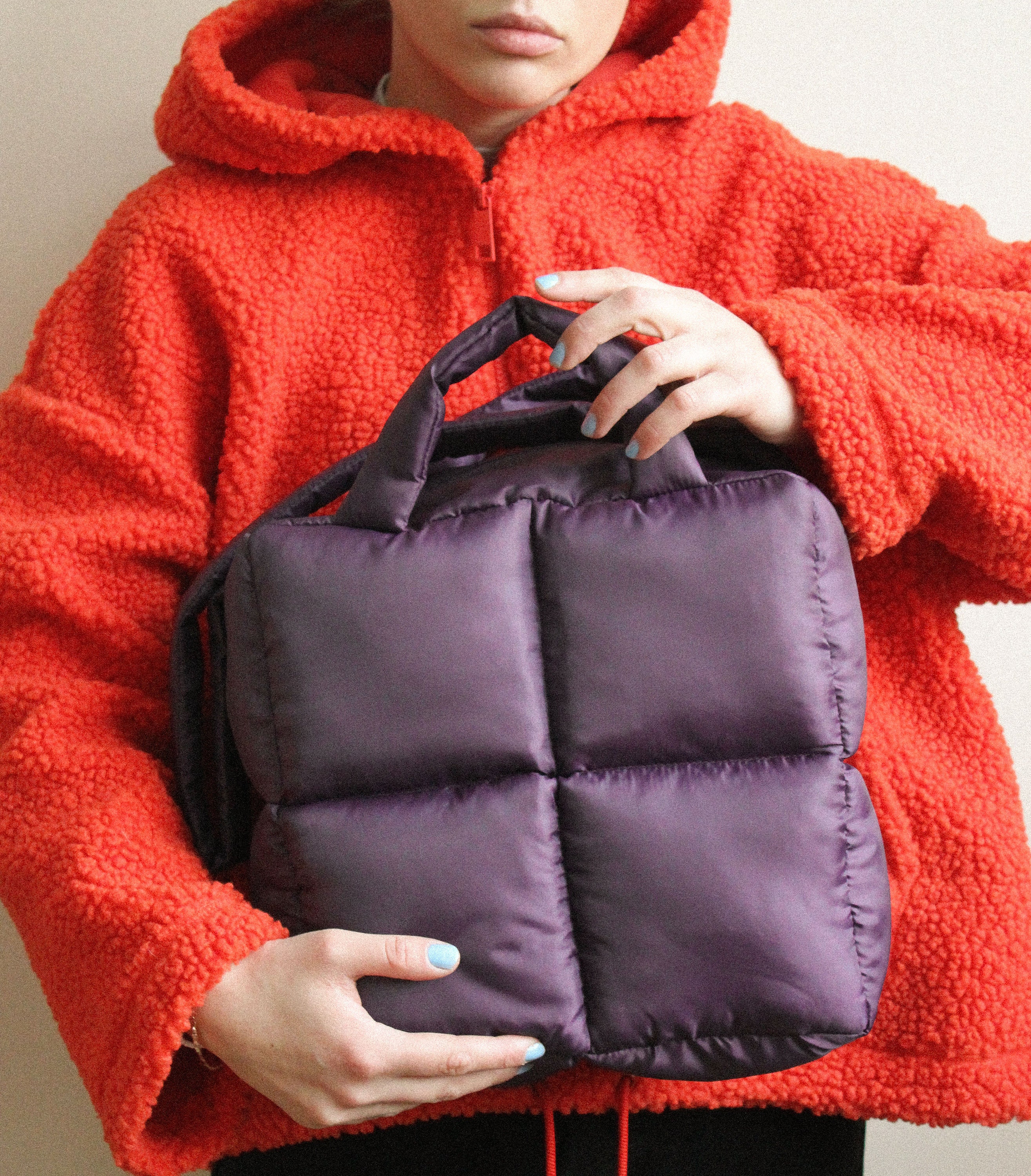 PILLOW PUFFER BAG in Powder Pink Padded Super Puffer Oversize - Etsy