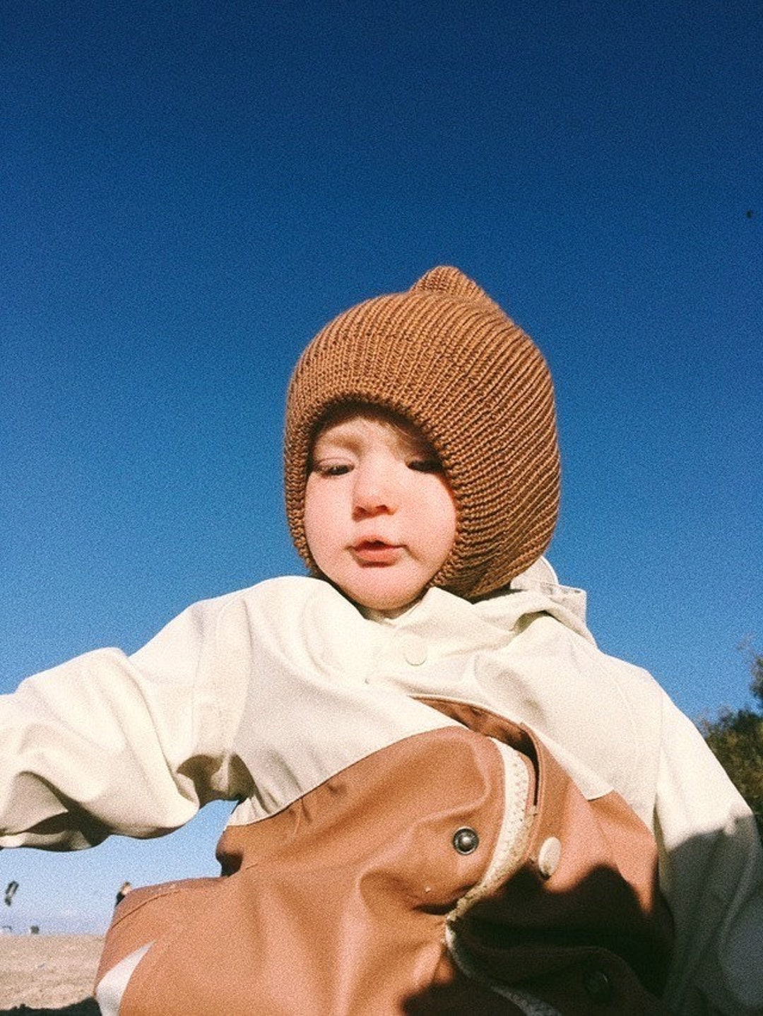 Balaclava Woolen Hat in Brown for Kids - Etsy