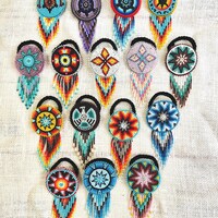 Tribal Scrunchies- Native American Fabric Hair Scrunchie Ponytail ...