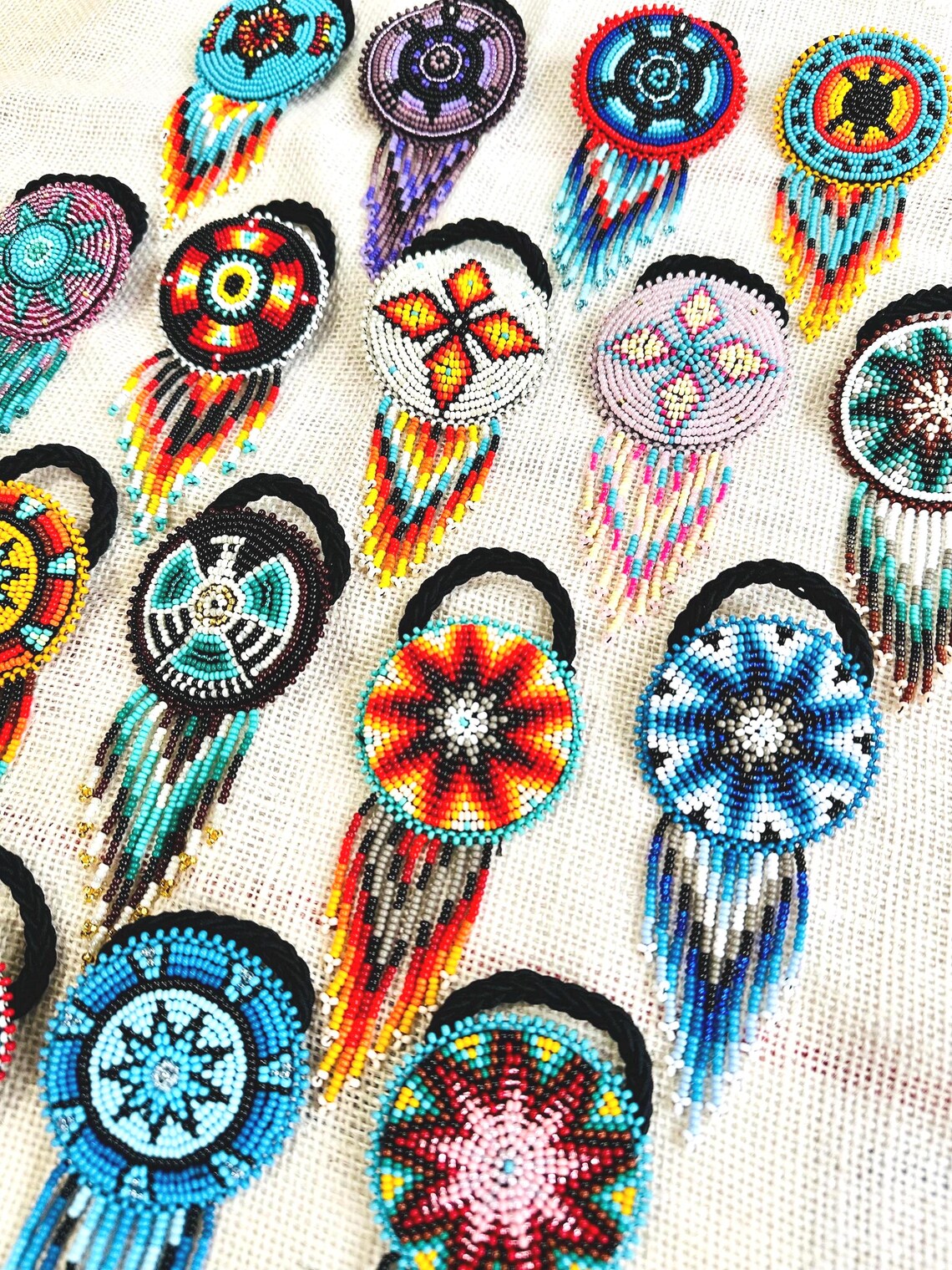 Handmade Hair Tie, Beaded Hair Tie, Hair Accessories, Indian Fashion ...
