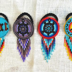 Handmade Hair Tie, Beaded Hair Tie, Hair Accessories, Indian Fashion ...