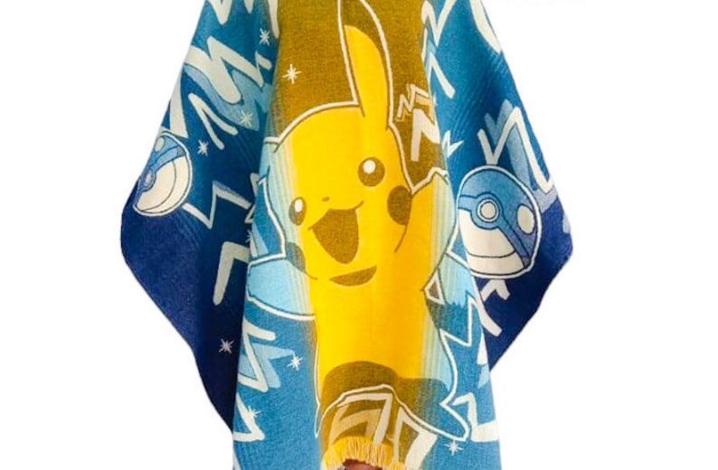 Pokemon Poncho, Alpaca Wool Poncho, Unisex Pokemon Poncho, Pikachu ...