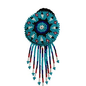 Beaded Hair Tie, Handmade Hair Tie, Native Fashion, Southwestern ...