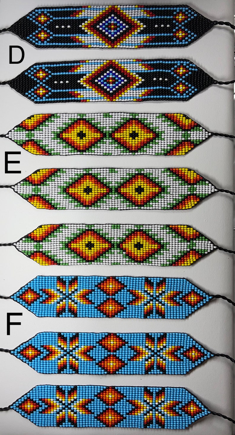 Handmade Unisex Beaded Bracelet, Native American Inspired Multi-colored ...