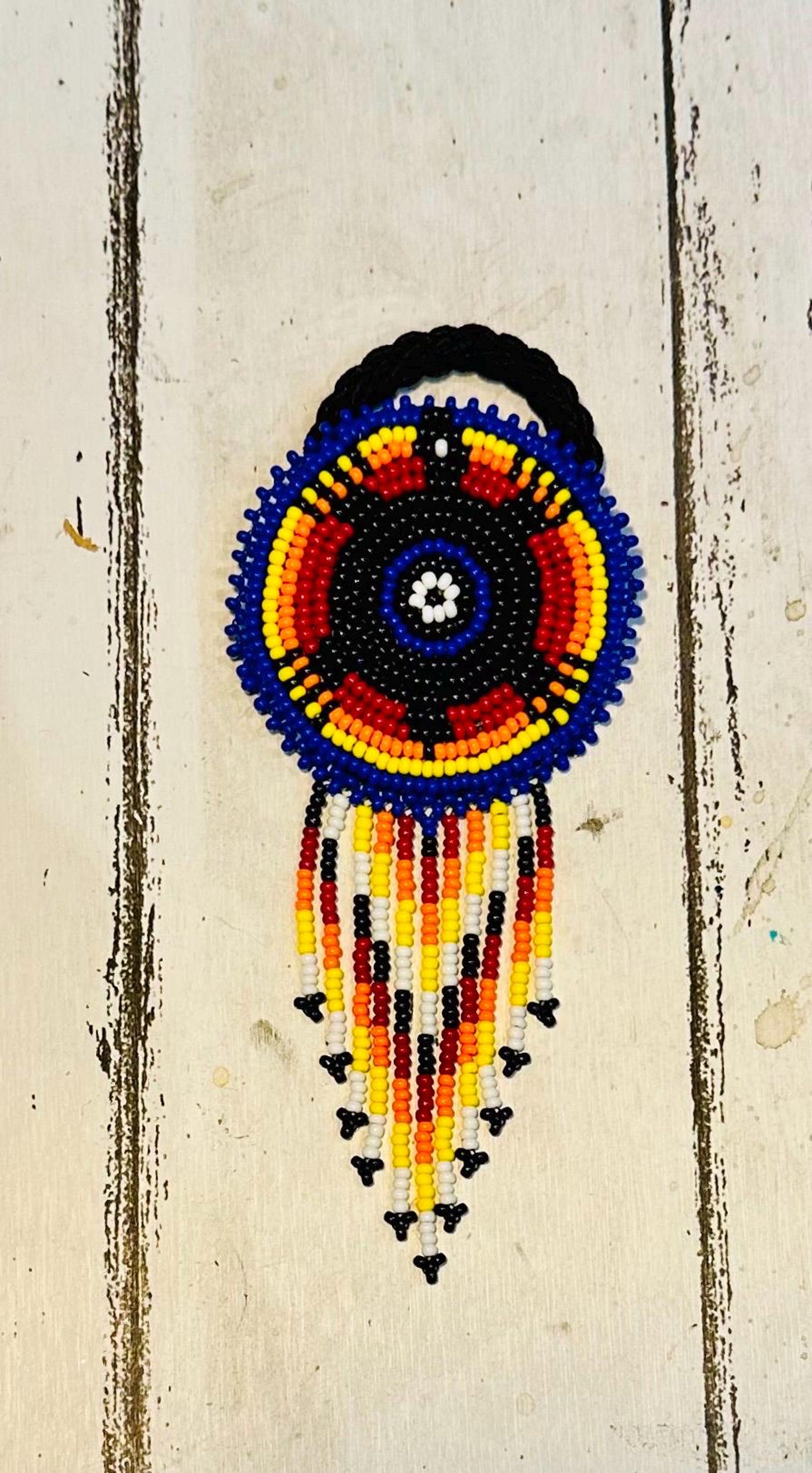 Handmade Hair Tie, Beaded Hair Tie, Indian Fashion, Southwestern ...