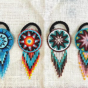Handmade Hair Tie, Beaded Hair Tie, Hair Accessories, Indian Fashion ...