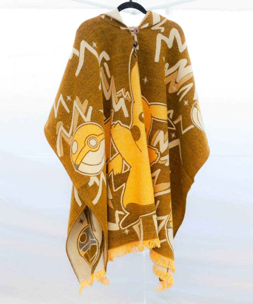 Pokemon Poncho, Alpaca Wool Poncho, Unisex Pokemon Poncho, Pikachu ...