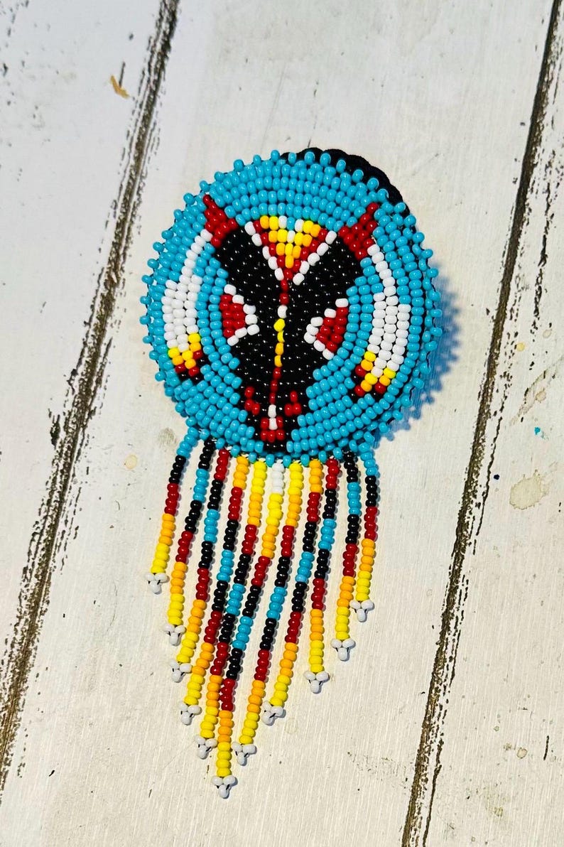 Handmade Hair Tie, Beaded Hair Tie, Indian Fashion, Southwestern ...