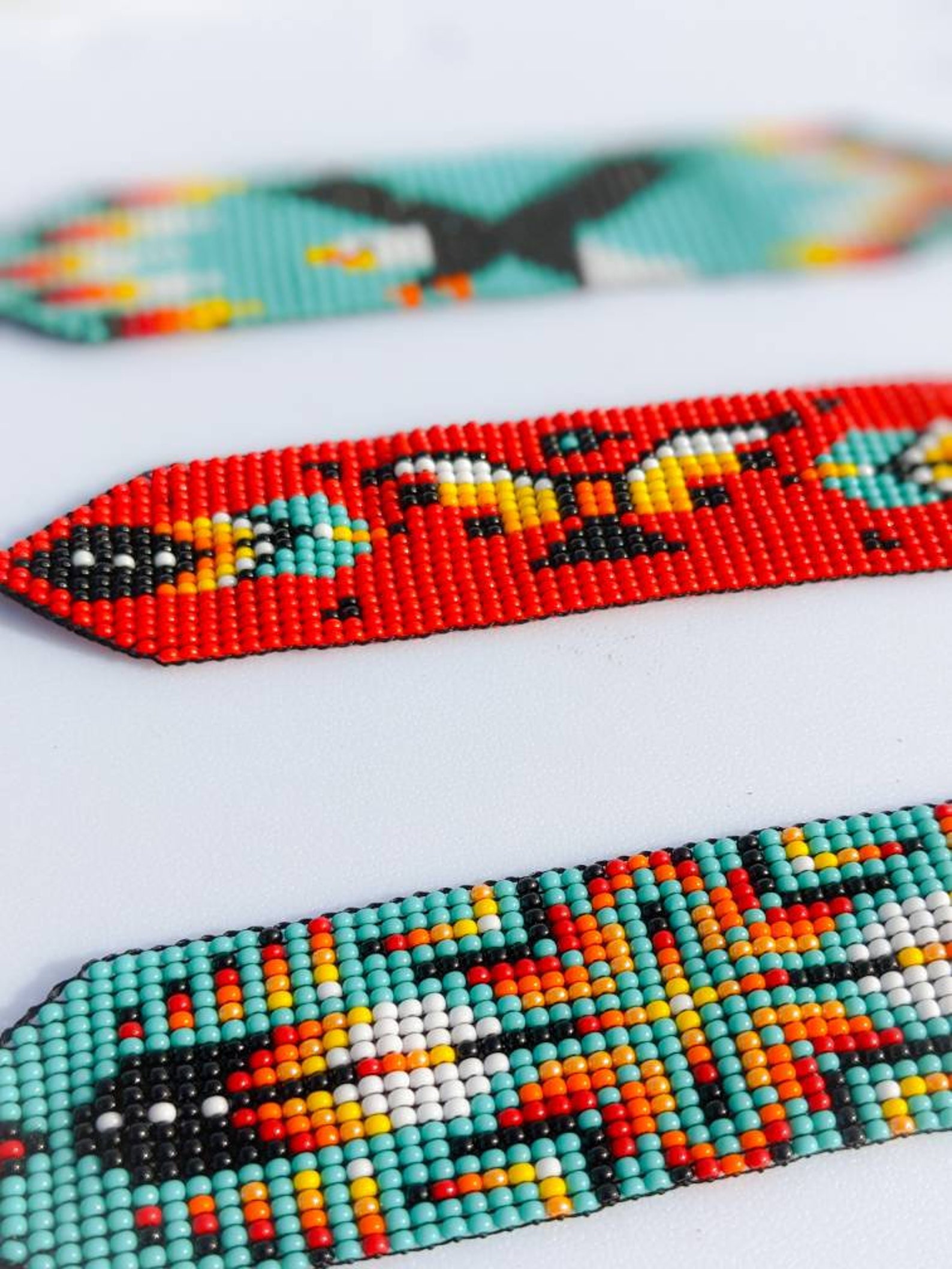 Beautiful Handmade Beaded Bracelets Unisex Bracelet Native - Etsy