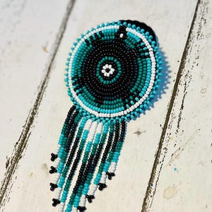 Handmade Hair Tie, Beaded Hair Tie, Indian Fashion, Southwestern ...