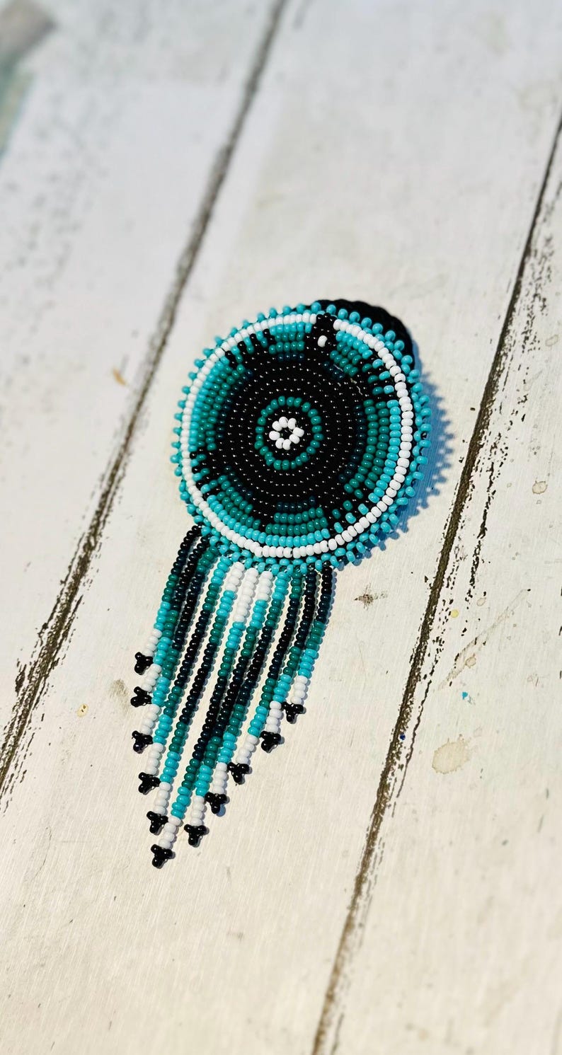 Handmade Hair Tie, Beaded Hair Tie, Indian Fashion, Southwestern ...
