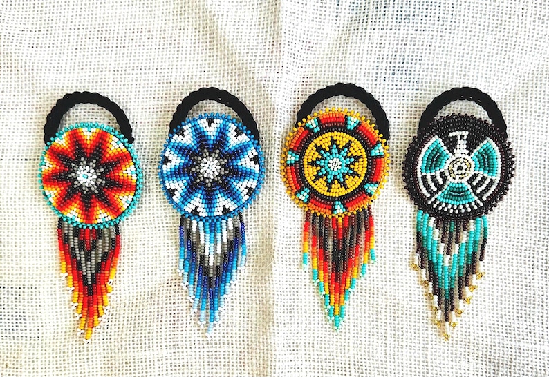 Handmade Hair Tie, Beaded Hair Tie, Hair Accessories, Indian Fashion ...