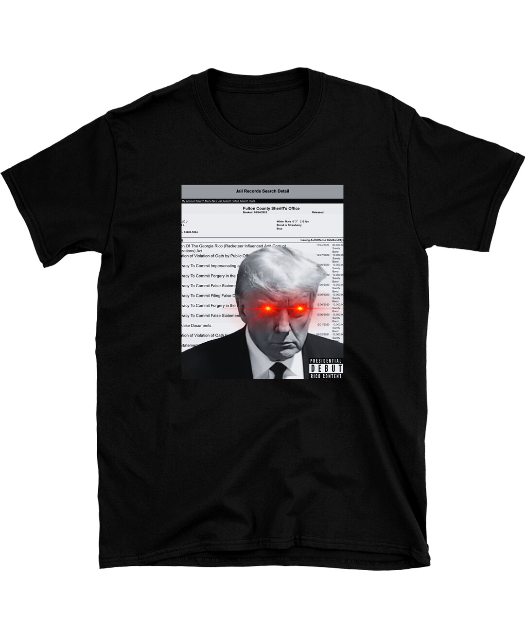 Donald Trump Jail Mugshot Album Gift Shirt MAGA 2024 - Etsy
