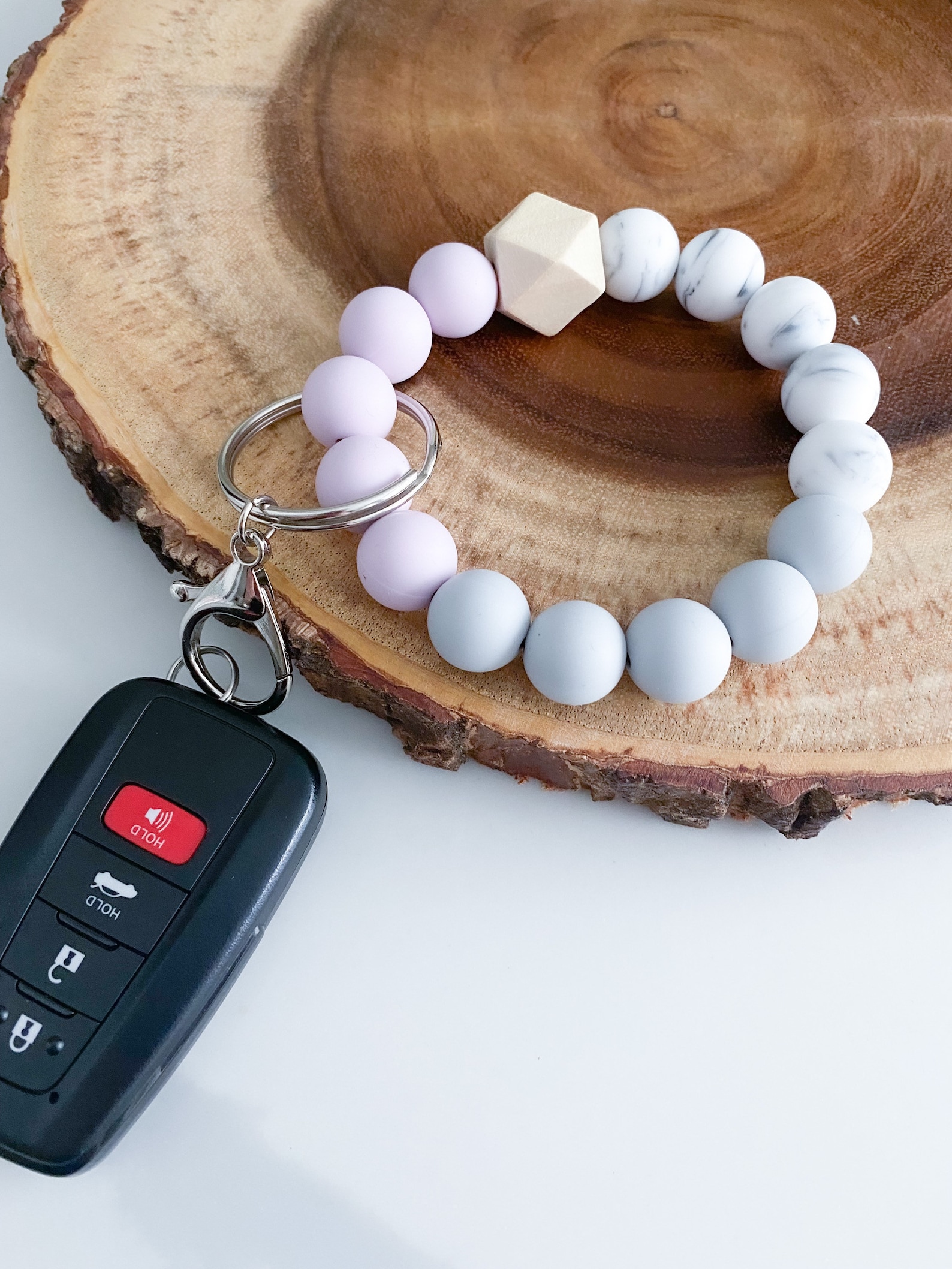 Stretchy Keychain Wristlet Silicone Beaded Wristlet Keychain - Etsy