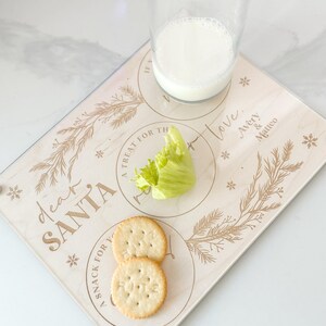Personalized Santa Tray, Dear Santa Tray, Christmas Eve Tradition ...