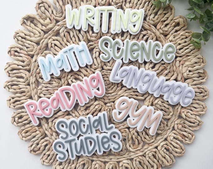 Classroom Subject Magnets, Custom Whiteboard Magnets,daily Schedule ...