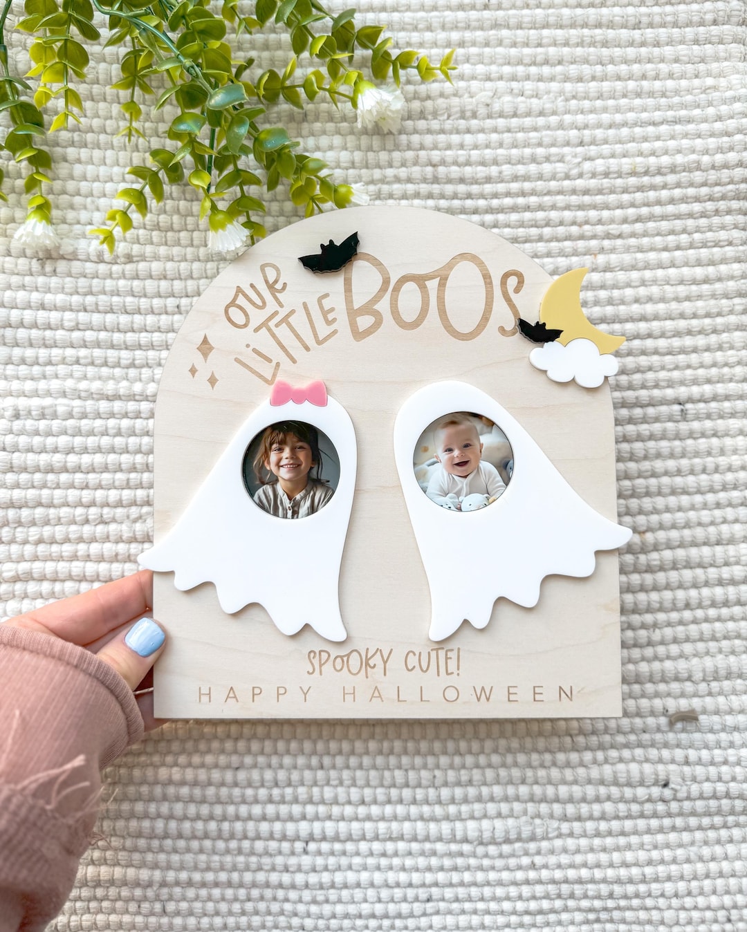 Halloween Ghost Photo Frame, Halloween Picture Frame, Spooky Decoration ...