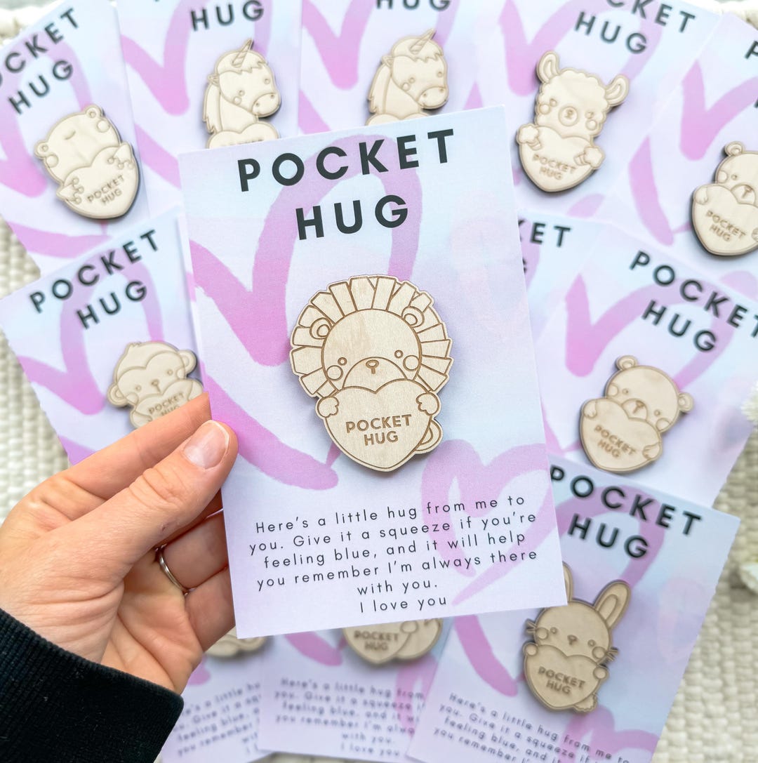 Pocket Hugs for Kids, Back to School Pocket Hugs, Cute Animal Pocket ...