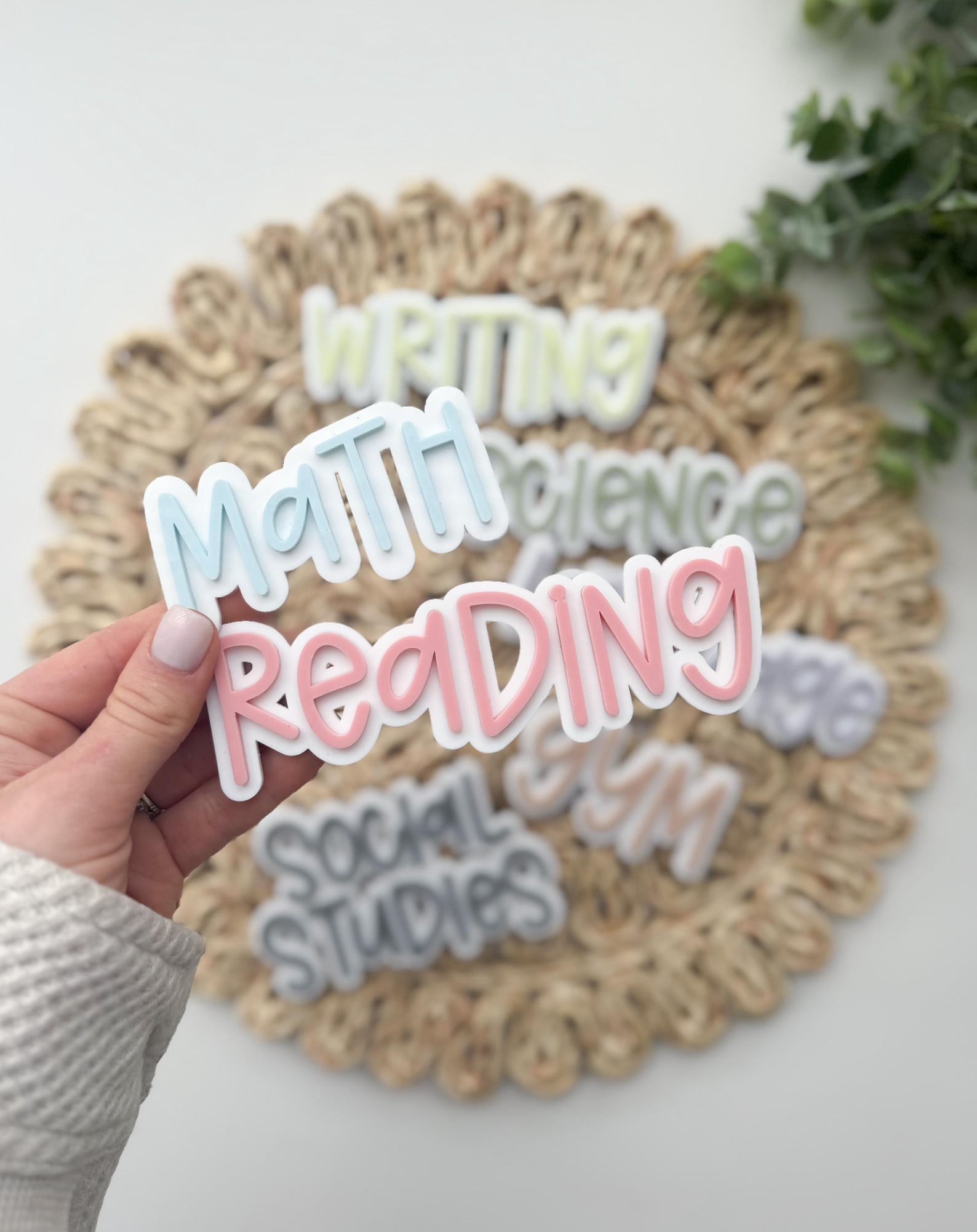 Classroom Subject Magnets, Custom Whiteboard Magnets,daily Schedule ...