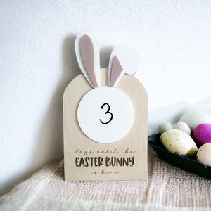 Easter Countdown Sign, Easter Sign, Easter Basket Accessories, Easter ...