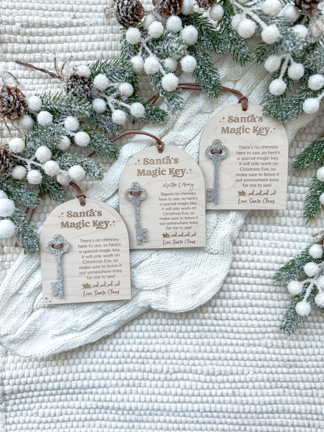 Santa's Magic Key Ornament, Personalized Santa Key, Homes Without a ...