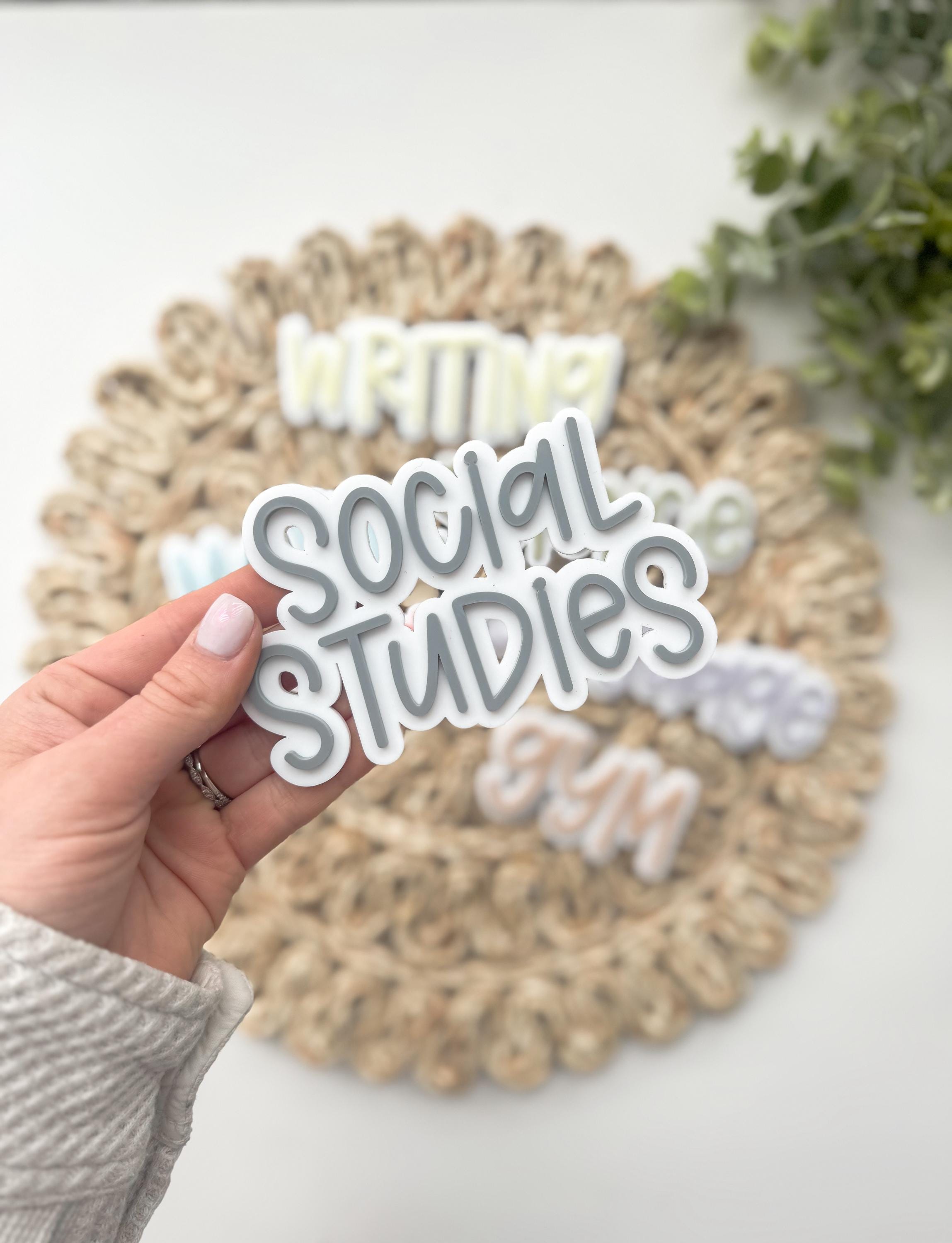 Classroom Subject Magnets, Custom Whiteboard Magnets,daily Schedule ...