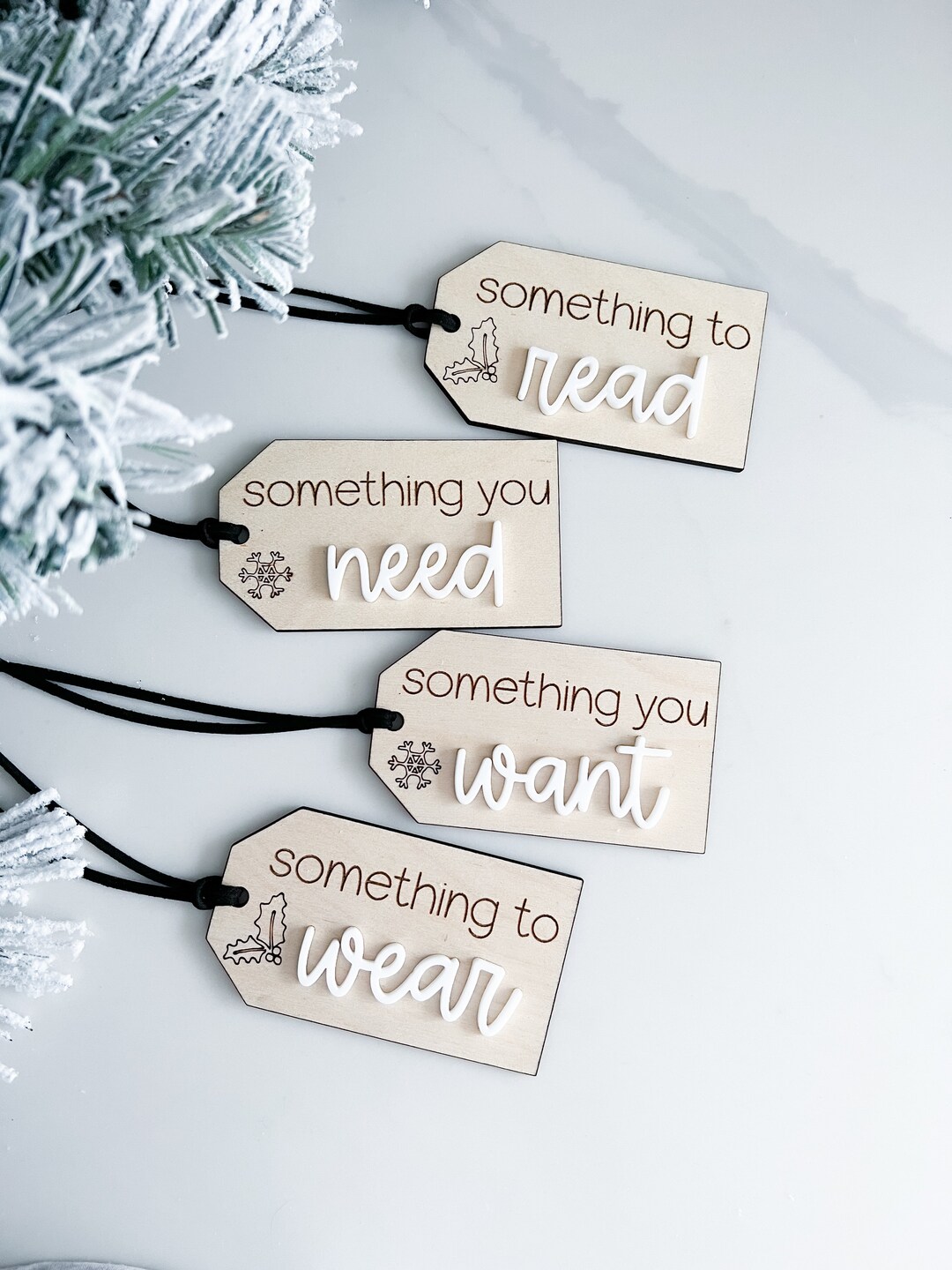 Reusable Christmas Gift Tags, Something You Want Tags, Gifting Tags ...