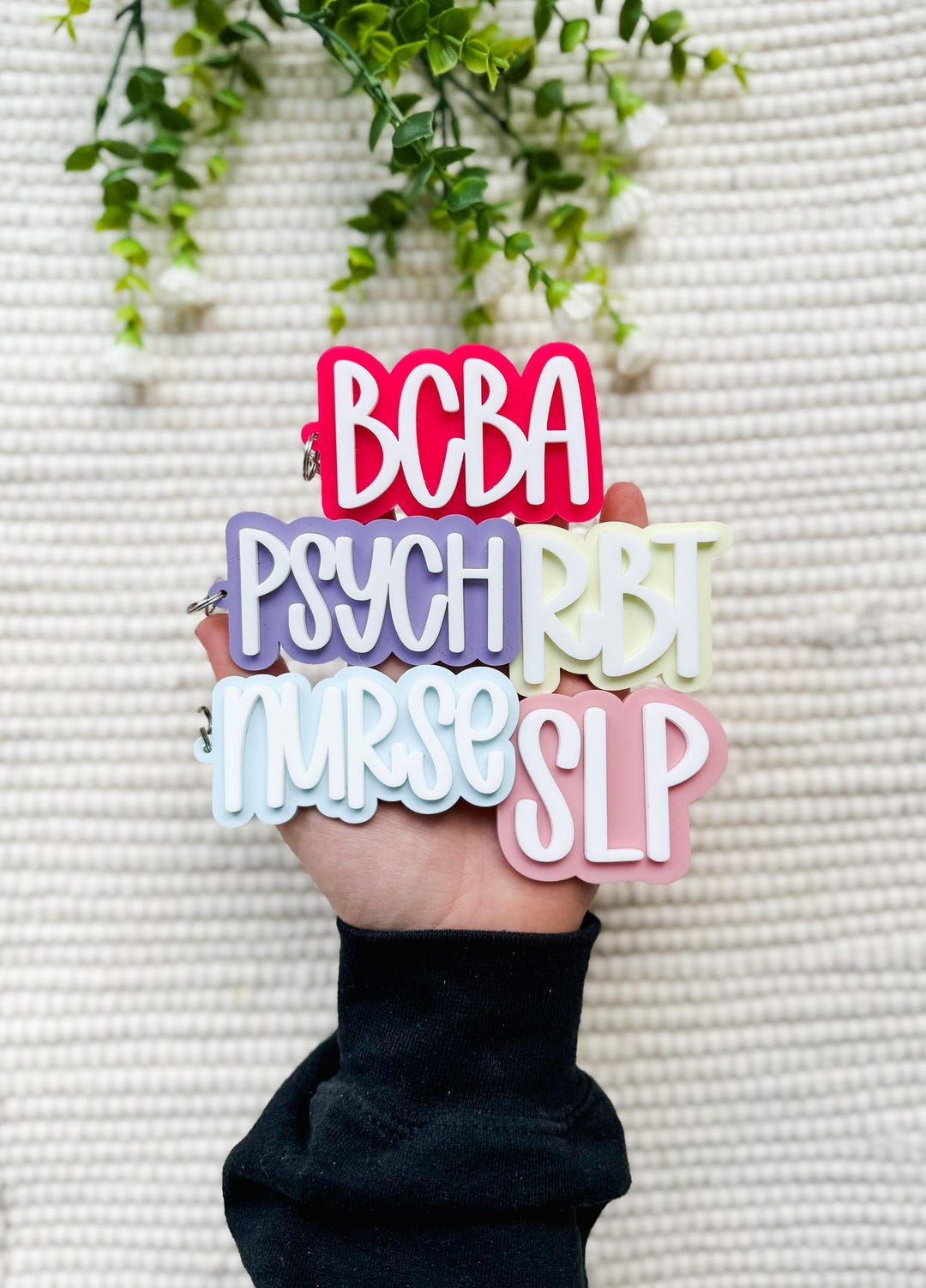 Job Title Keychain, Acrylic Keychains, Gifts for SLP, Teacher Gifts ...