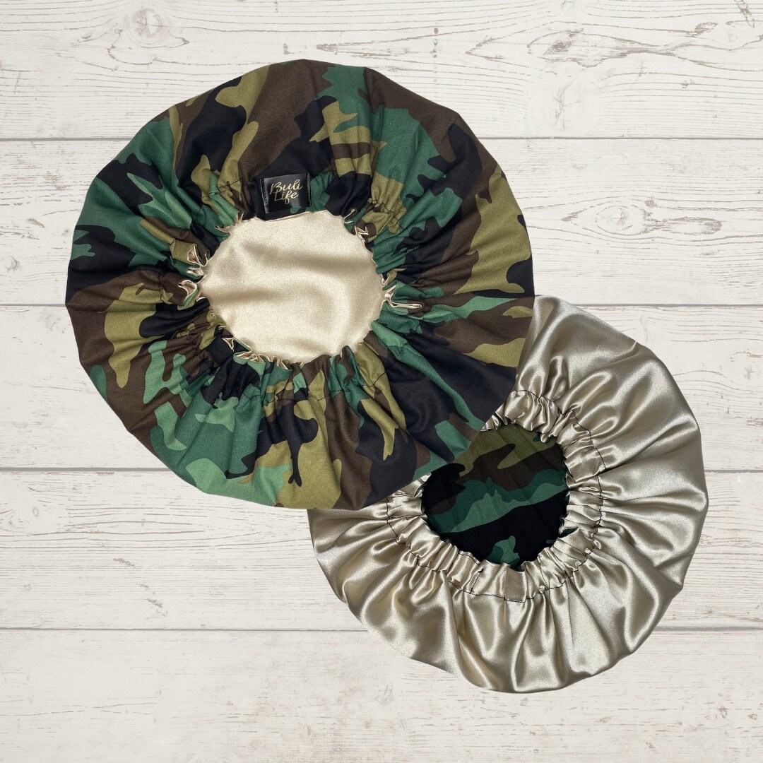 Camo Satin Lined Bonnet - Etsy