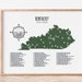 Kentucky State Parks Map, Family Adventure Map Gift - Etsy