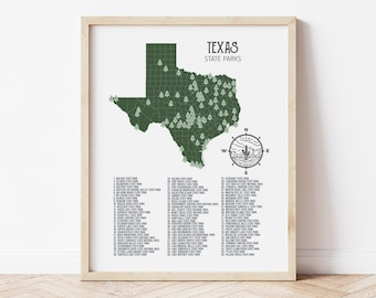 Texas State Parks Map-texas State Parks Checklist-state Parks of Texas ...