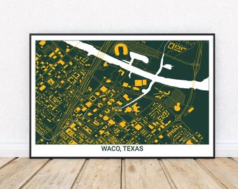 Baylor University Print - Etsy