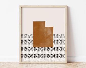 Utah Map Poster, Utah Print, Utah Map Print Minimalist Boho Wall Art ...