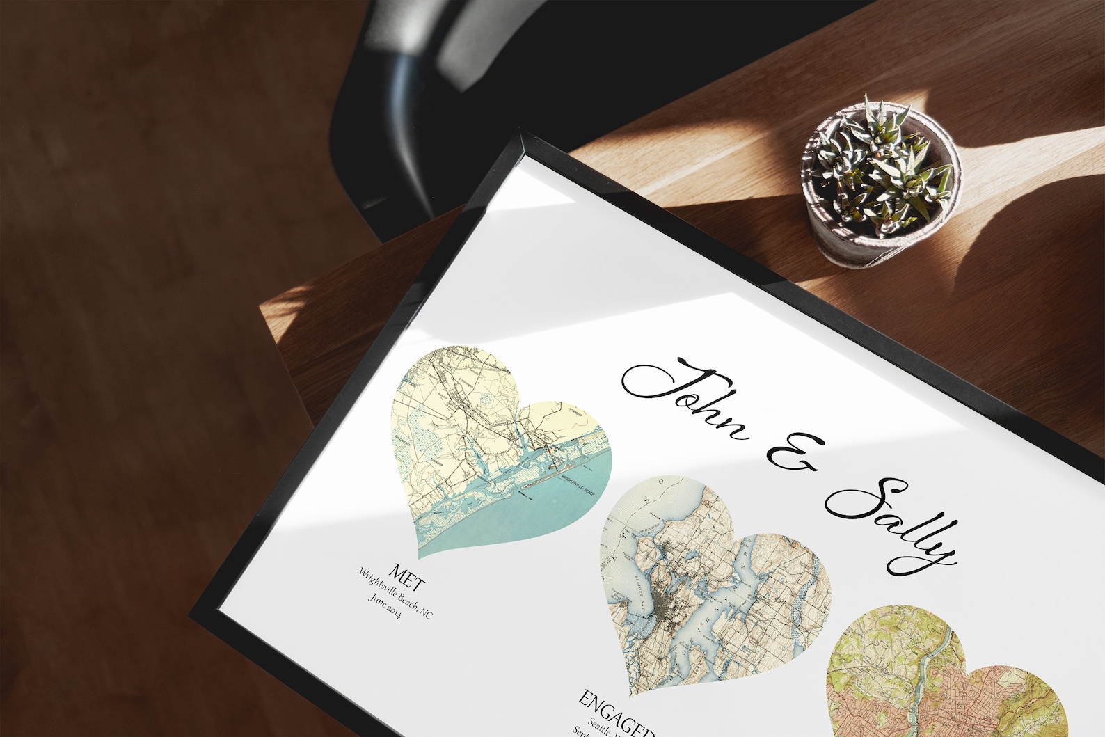 Wedding Map Gift Anniversary Map Gift | Etsy