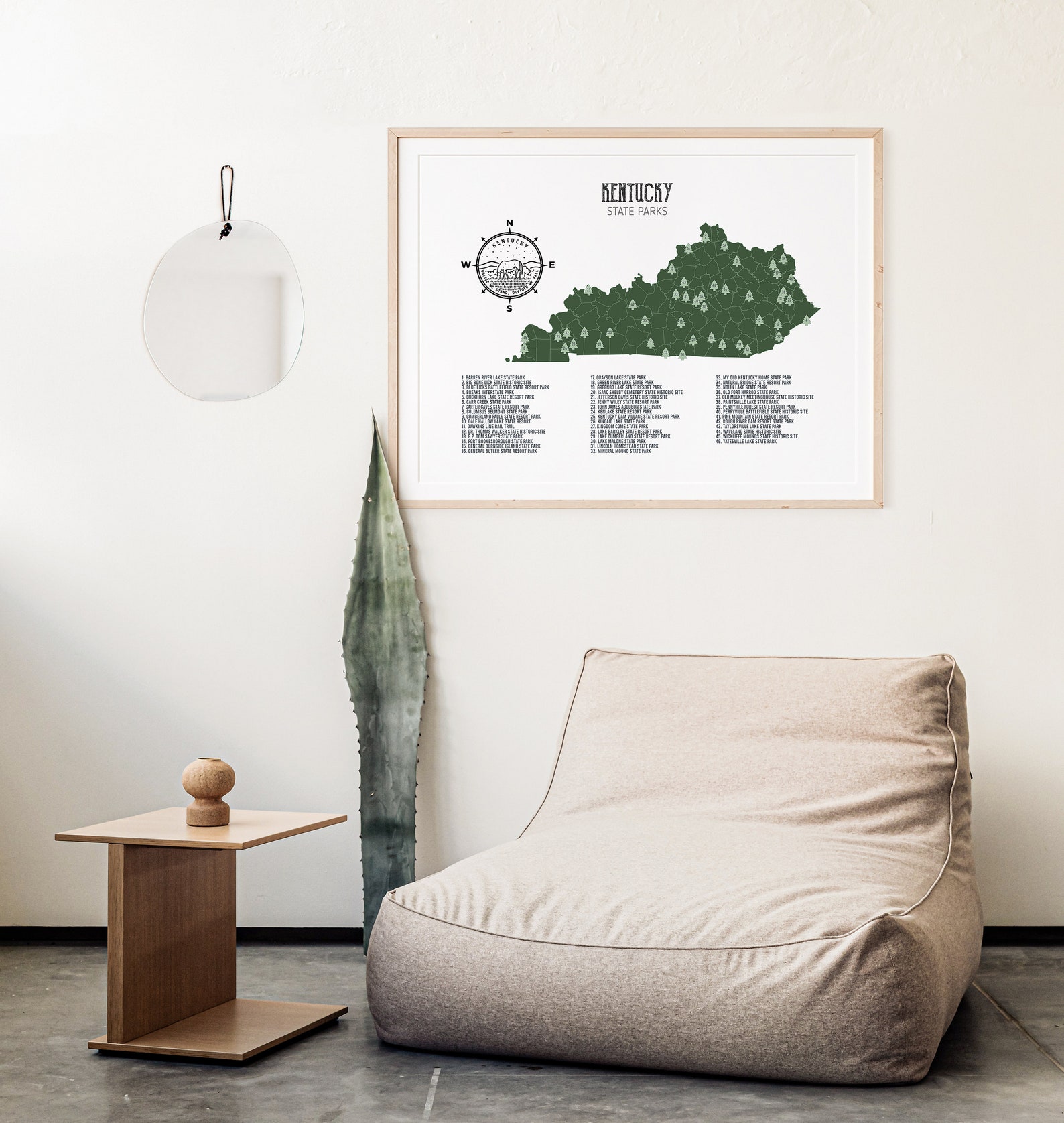 Kentucky State Parks Map, Family Adventure Map Gift - Etsy
