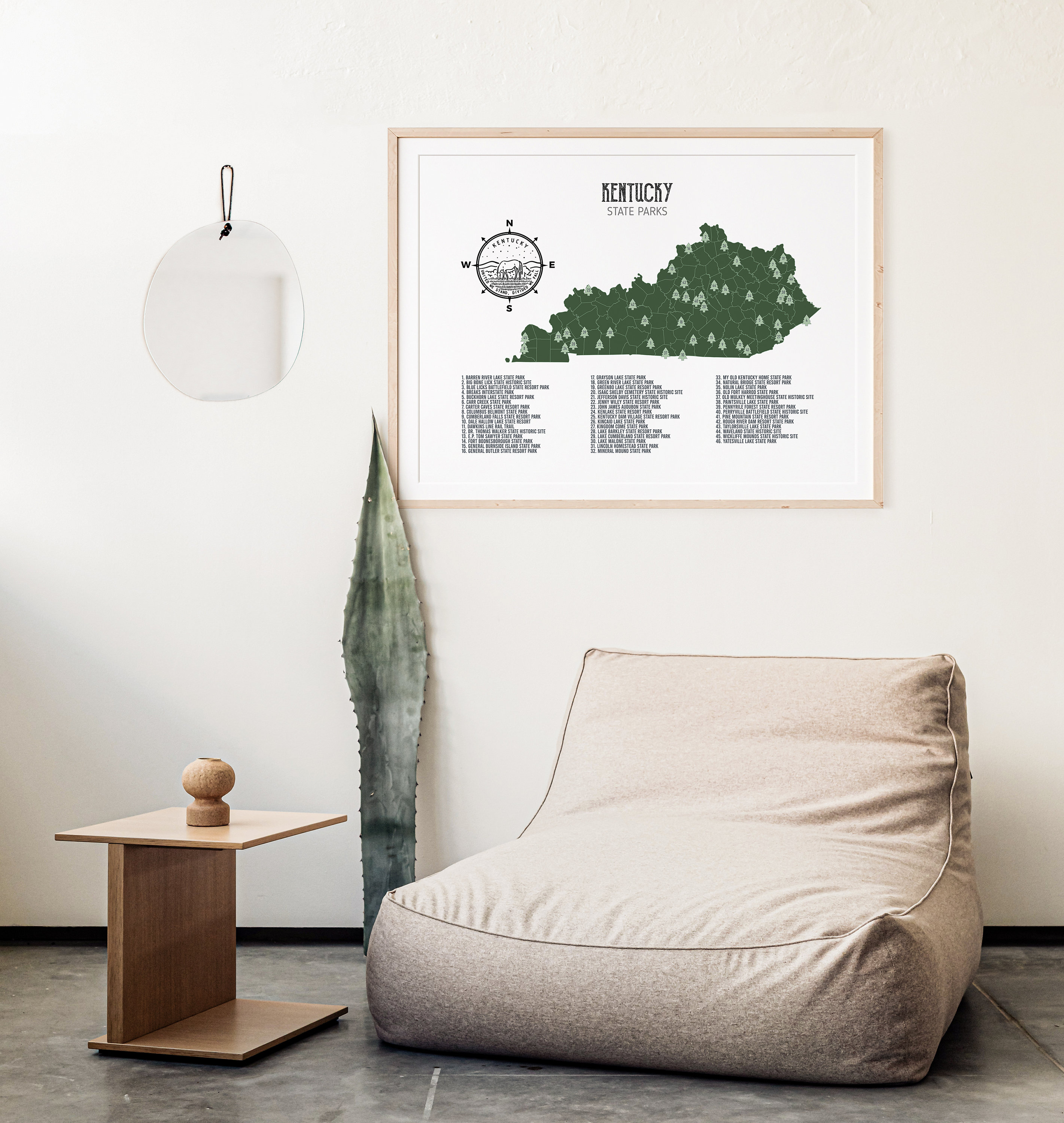 Kentucky State Parks Map, Family Adventure Map Gift - Etsy