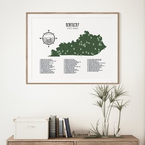 Kentucky State Parks Map, Family Adventure Map Gift - Etsy