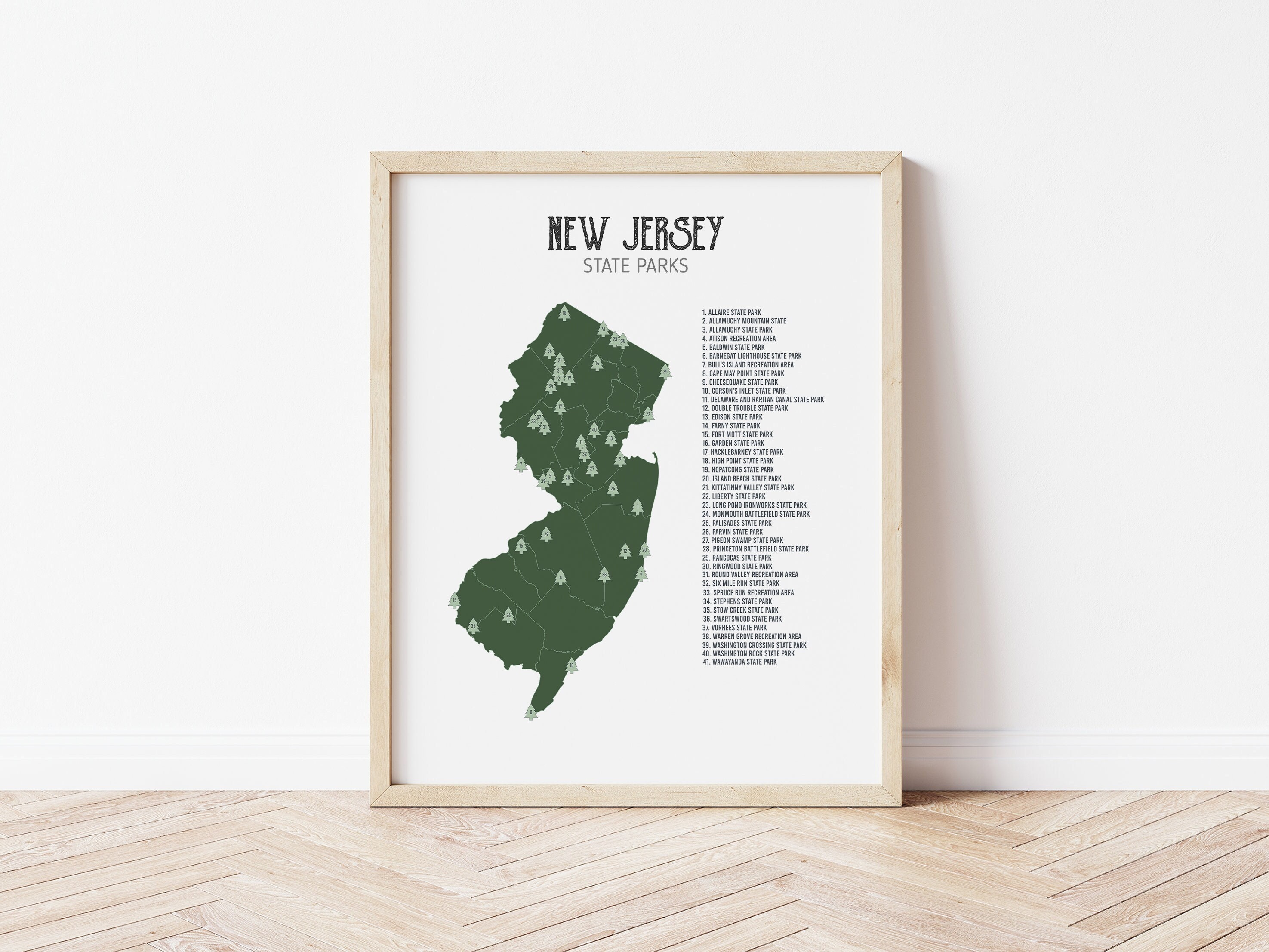 New Jersey State Parks Map