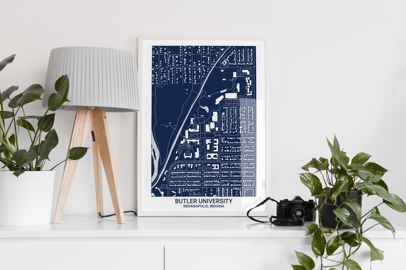 Butler University Map Gift, Indianapolis Map Print - Etsy