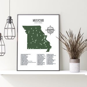Missouri State Parks Map - Etsy