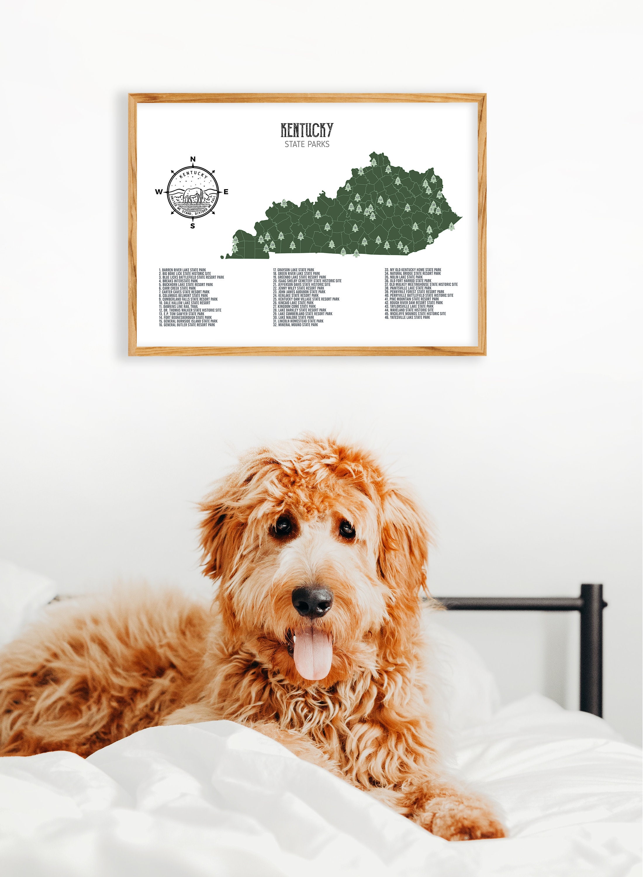 Kentucky State Parks Map, Family Adventure Map Gift - Etsy