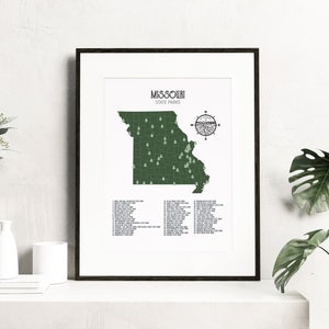 Missouri State Parks Map - Etsy