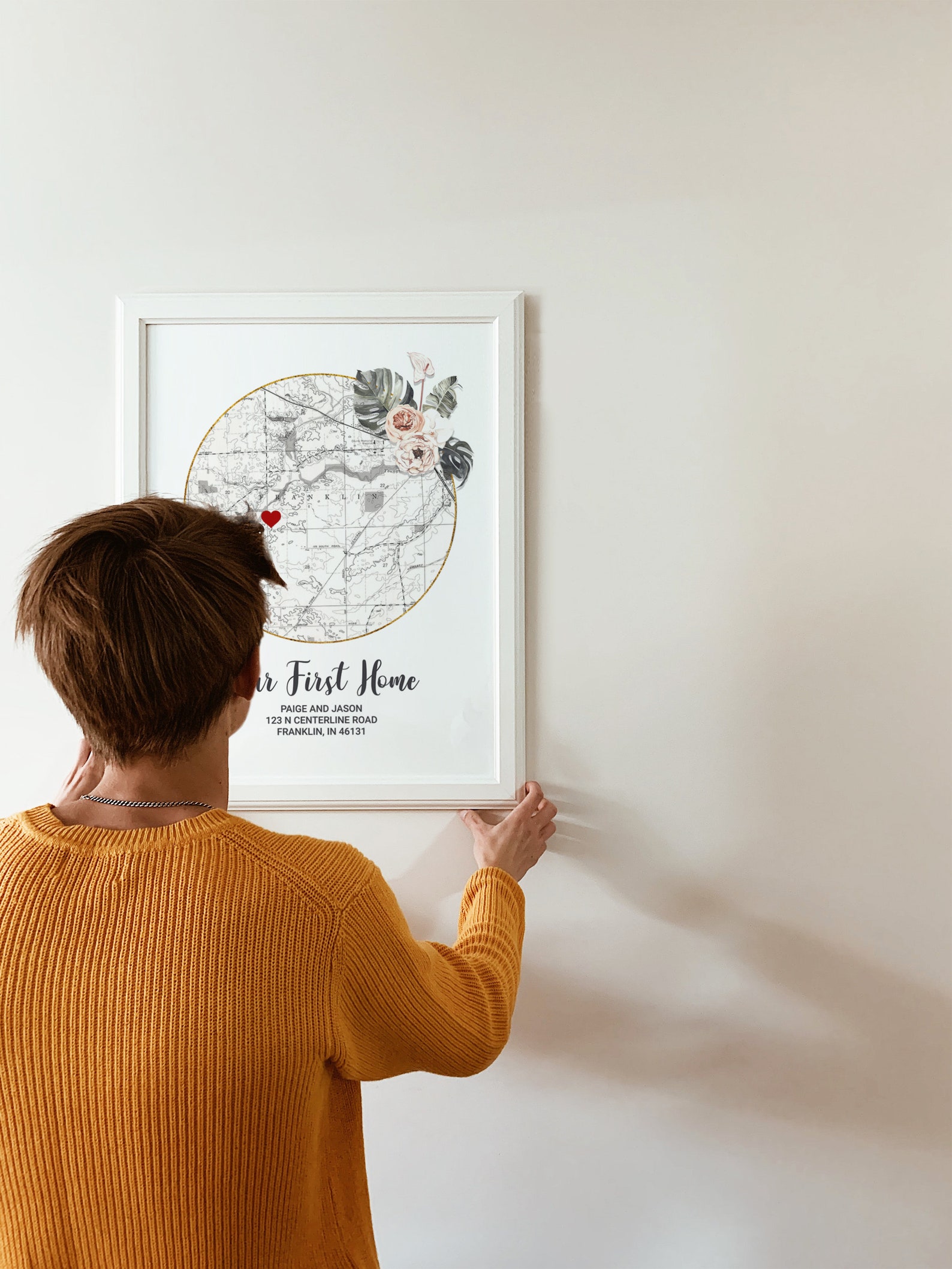 First Home / New Home Map Gift - Etsy