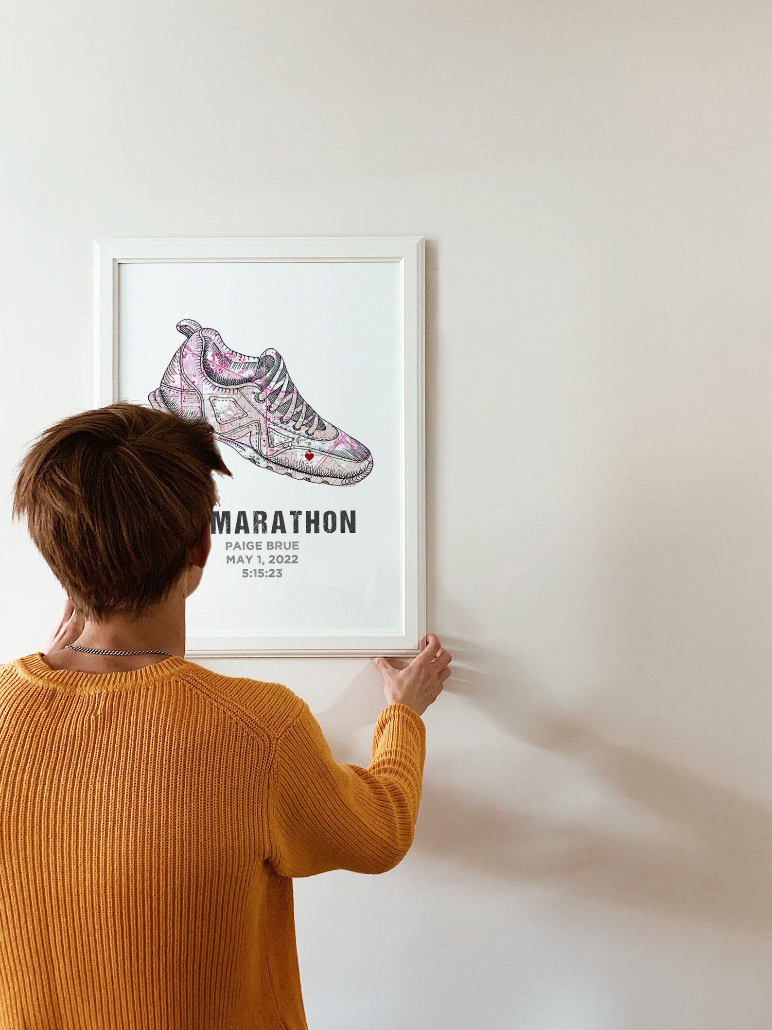 Personalized Marathon Map Gift Custom Gift for Runner - Etsy