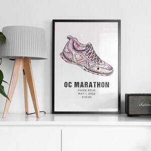 Personalized Marathon Map Gift, Custom Gift for Runner - Etsy